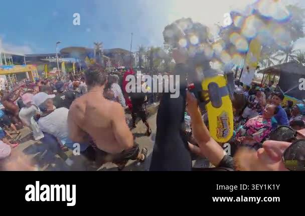 Thailand, Koh Samui 13.04.2026. First Person View Using Water Gun ...