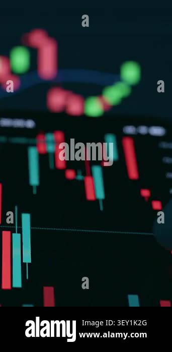 Vertical video. Time laps Fingers Zooming on Smartphone with Bearish ...
