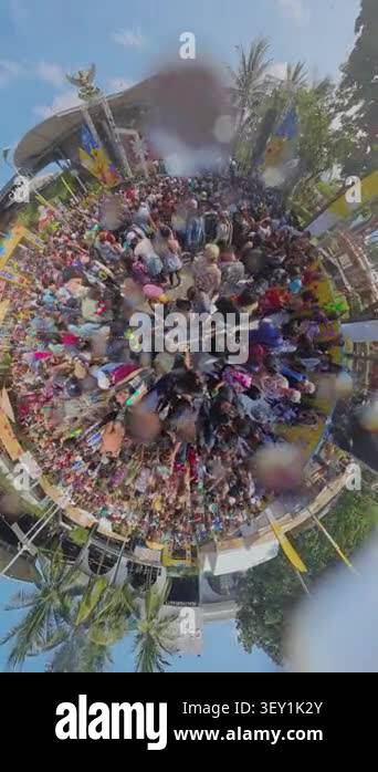 Thailand, Koh Samui 13.04.2026. Vertical video. Little Planet Effect ...