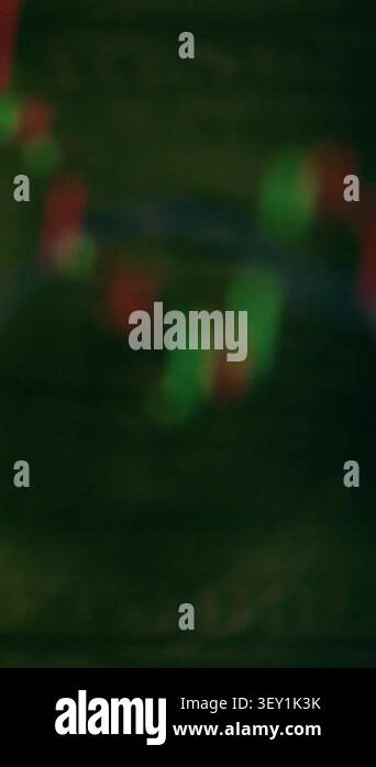 Vertical video. One Hundred Dollar Banknote Behind Colorful Light ...