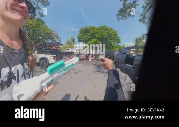 Thailand, Koh Samui 13.04.2026. First Person View Riding Motorcycle ...
