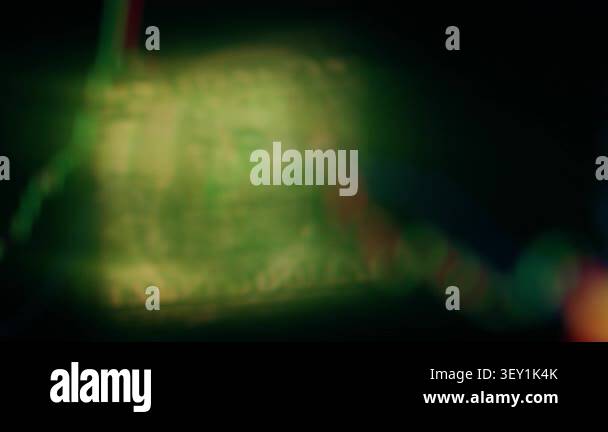 One Hundred Dollar Banknote Reflection on Trading Monitor with Candle ...