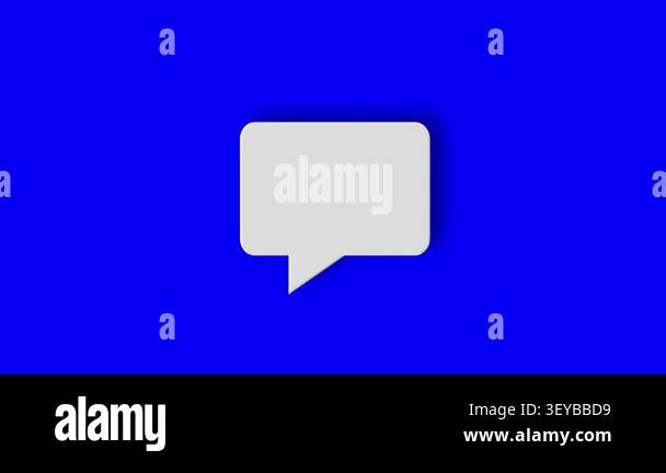 3D Chat Bubble with Dollar Coin Icon on Blue Background for Online ...