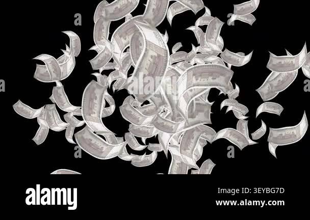 Indian 500 rupee banknotes dramatically bursting into the air with a ...