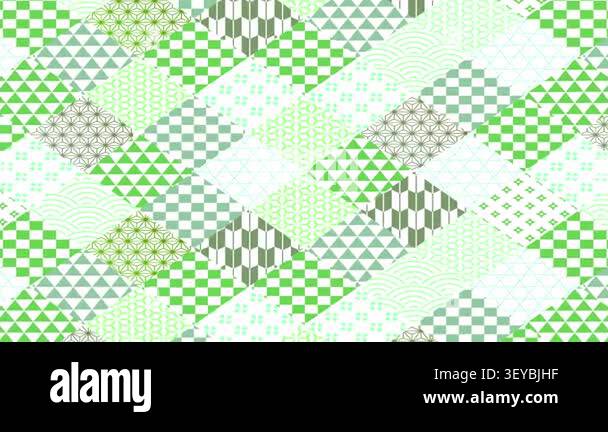 Geometric Japanese Pattern Quilt Design 4K Stock Video Footage - Alamy