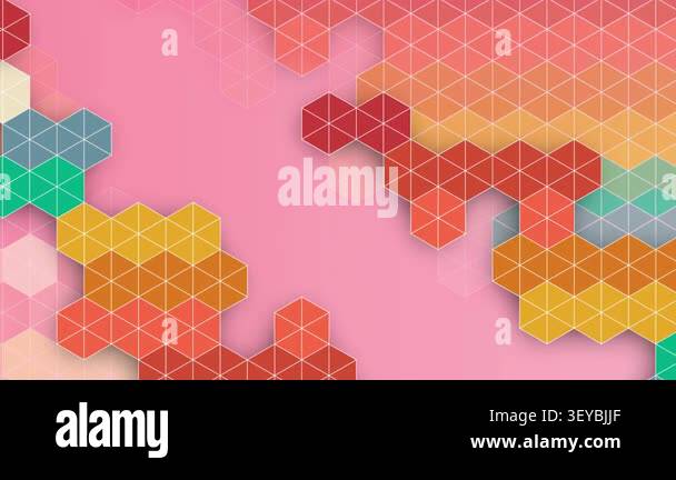 Geometric Hexagonal Pattern Design 4K Stock Video Footage - Alamy