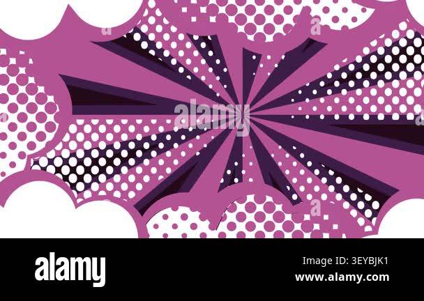 Pop Art Comic Explosion Effect 4K Stock Video Footage - Alamy