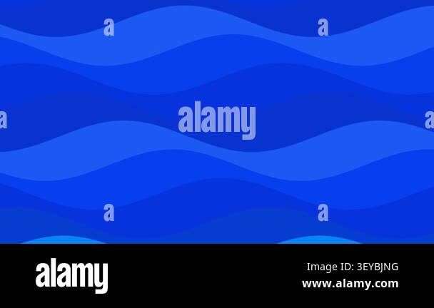 Animated blue ocean waves motion 4K Stock Video Footage - Alamy