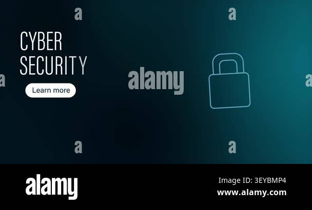 Cyber security motion design. Modern technology background representing ...