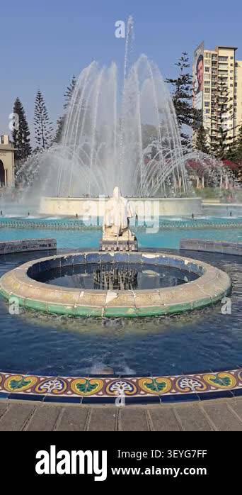 Parque De La Reserva In Lima Capital City Of Peru. Magic Water Circuit ...