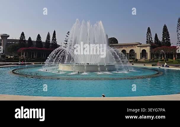 La Reserva Park In Metropolitan Region Of Lima In Peru. Magic Water ...