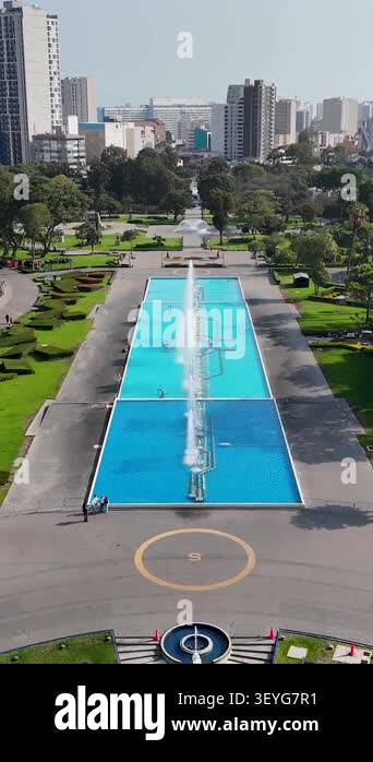 Parque De La Reserva In Lima Capital City Of Peru. Magic Water Circuit ...
