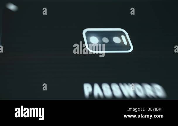 Hidden Password Entry Field Symbol Icon Stock Video Footage - Alamy