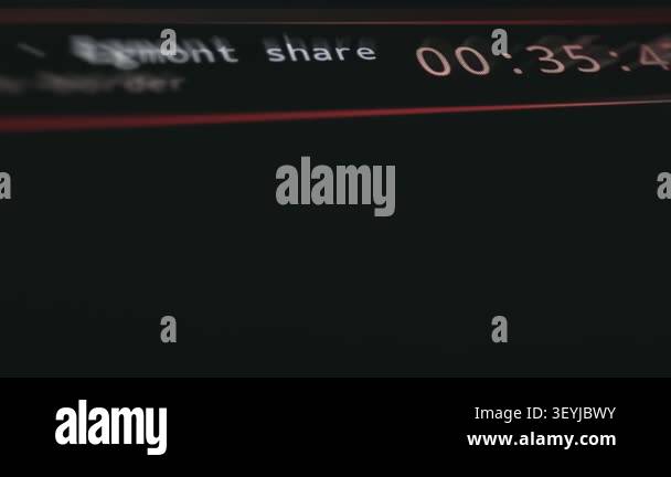 Running countdown clock indicating a time-sensitive task Stock Video ...