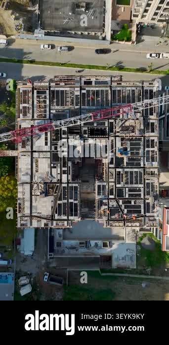 Realistic depiction of ongoing construction process and coordination ...