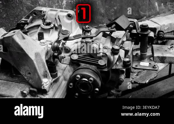 old gear shift box for a front-wheel drive car example of how to shift ...