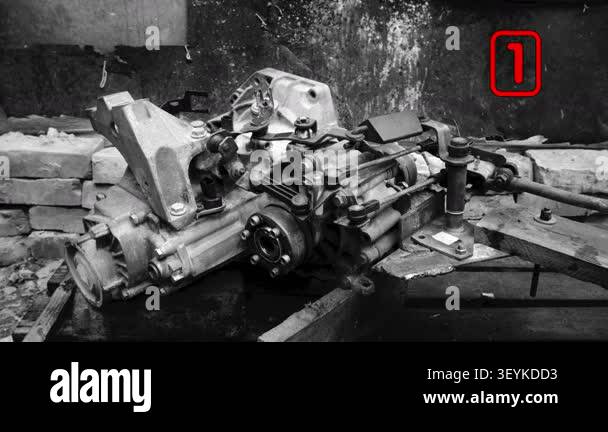 old gear shift box for a front-wheel drive car example of how to shift ...