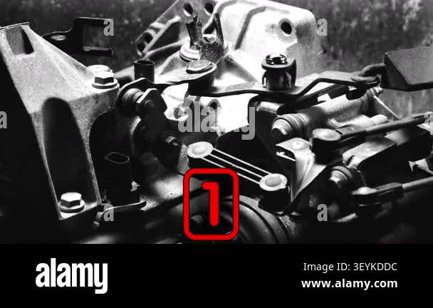 old gear shift box for a front-wheel drive car example of how to shift ...