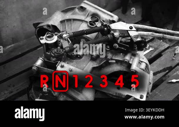 old gear shift box for a front-wheel drive car example of how to shift ...