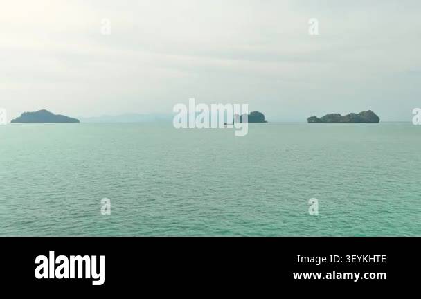 Aerial view of working boat moving fast across clear sea Stock Video ...