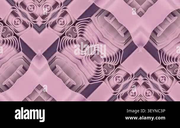 Seamless 3D animation backdrop in elegant dusty pink and mauve tones. A ...