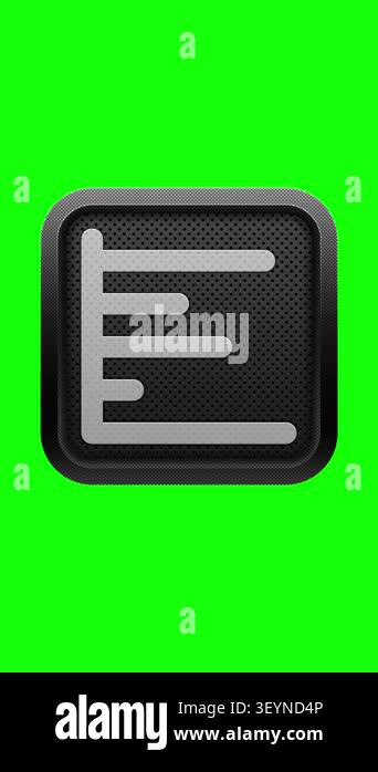 3D Pie Chart Segment Icon on Green Screen Button Stock Video Footage ...