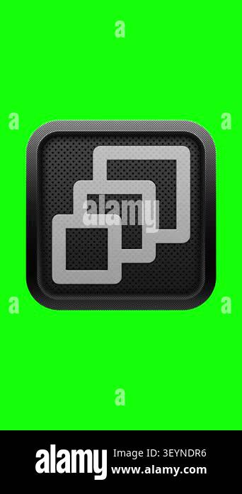Graphic design duplicate overlapping layers cascade option icon loop ...