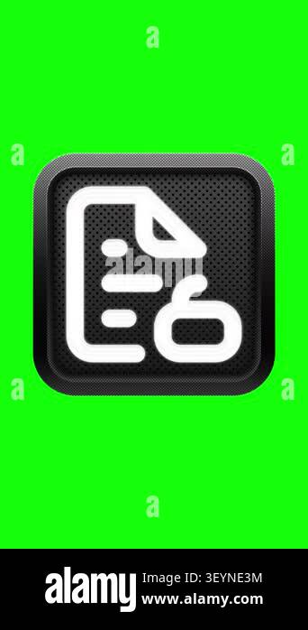 Futuristic neon cloud upload folder icon on green screen background ...