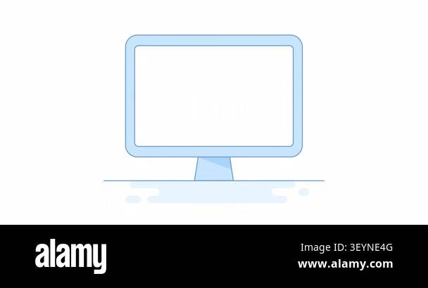 AI desktop wave visualization, 4k video animated scene with alpha ...