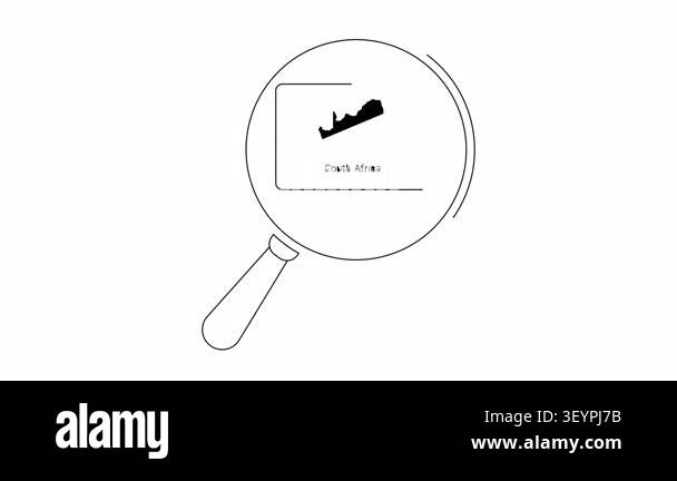A magnifying glass is positioned over a laptop screen displaying the ...