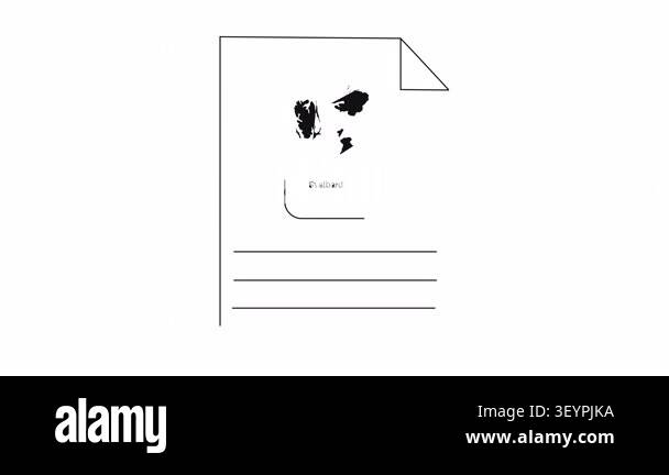 A simple line drawing of a document featuring a map of Svalbard and ...
