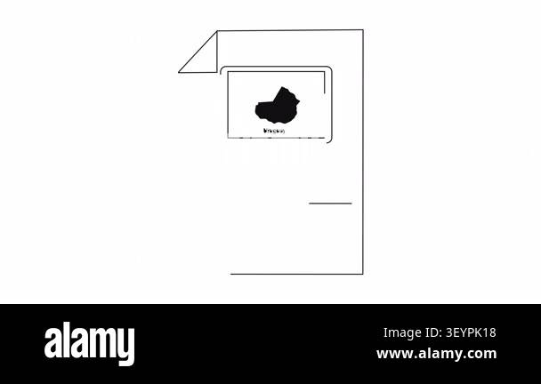 A simple line drawing shows a laptop displaying the map of Uruguay ...