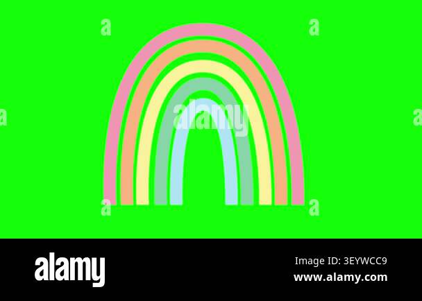 rainbow gradient background with striped rainbow Stock Video Footage ...