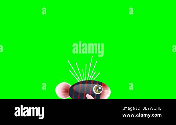 3 d render of a cute cartoon character with a big eye. 3 d illustration ...