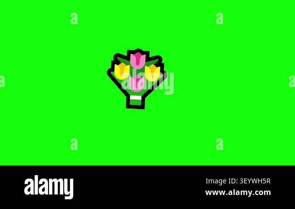Isolated hand element on chroma key green screen background with smooth ...
