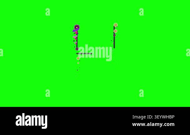Seamless man animation on chroma key green screen background featuring ...