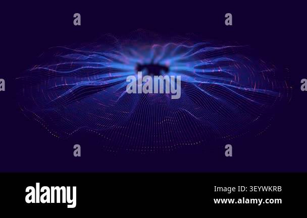 Abstract digital network on cyberspace . Big data flow. Concept ...