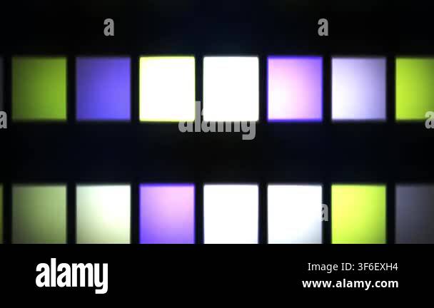 Multicolored squares on a dark background Stock Video Footage - Alamy
