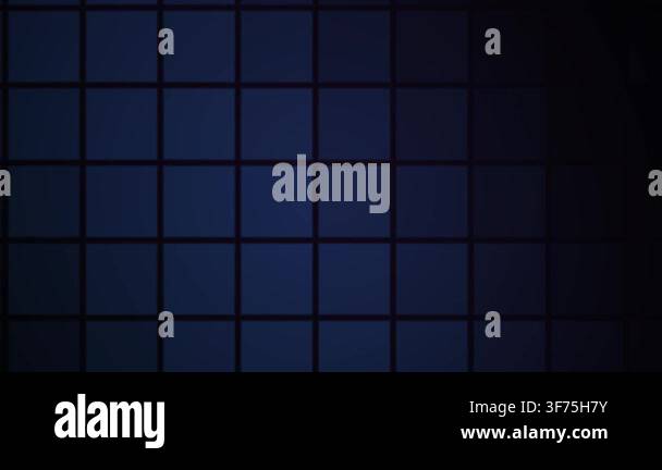 Dark blue grid background texture with black squares Stock Video ...