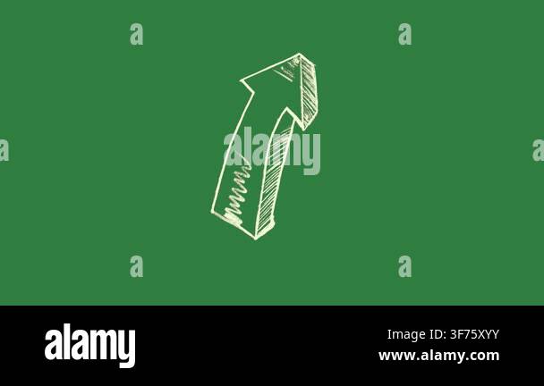 green pencil vector icon Stock Video Footage - Alamy