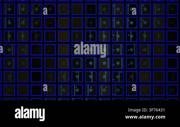 A blue grid background with many small squares Stock Video Footage - Alamy