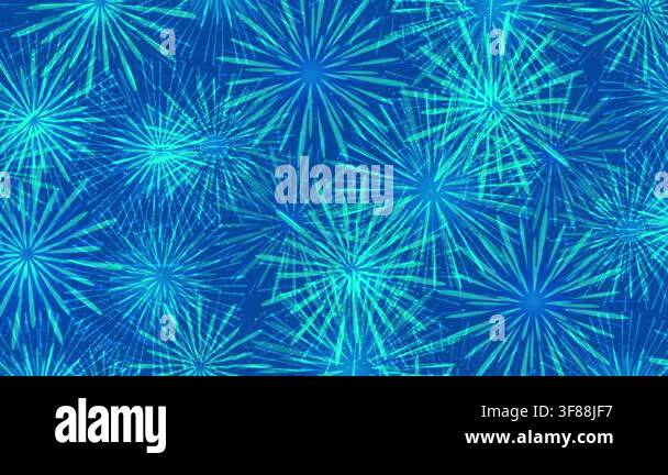 Blue Fireworks Display Celebration 4K Stock Video Footage - Alamy