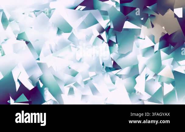 Abstract broken glass shards pattern with teal and purple tones ...