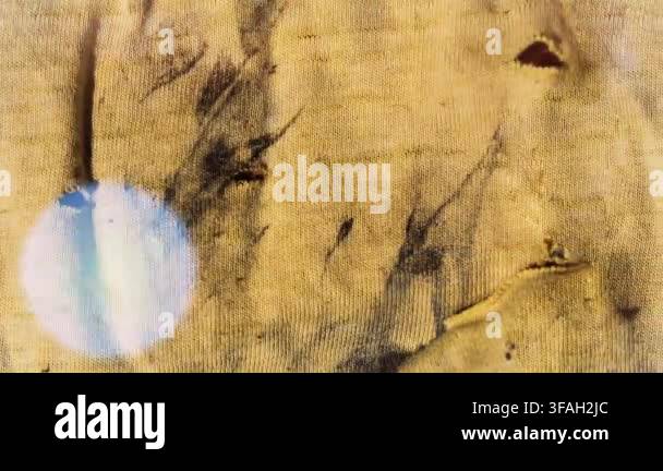 Seamless 4K looping vertical movement across a dirty yellow painted ...