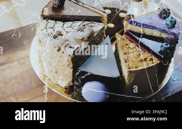 Delicious top down recipe styling individual cakes for a bakery display ...