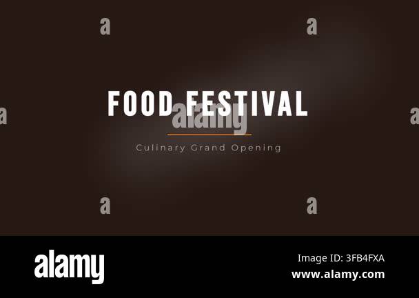 festival food logo design template Stock Video Footage - Alamy