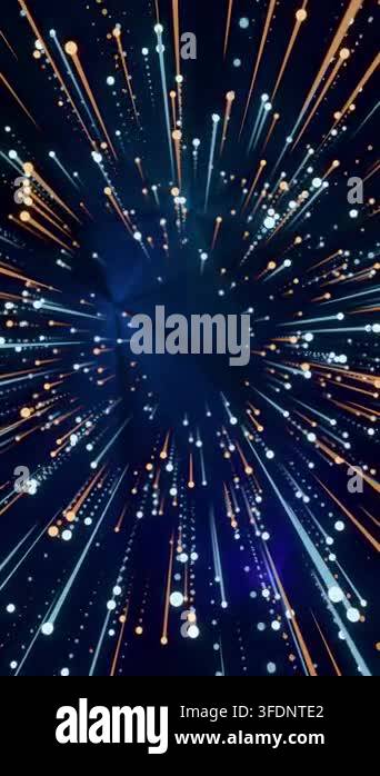 Mesmerizing background animation featuring dense glowing comet ...