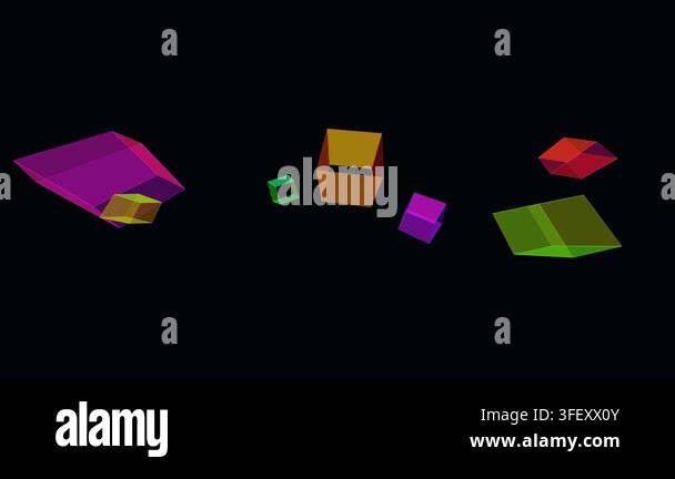 colorful cube vector illustration, geometric business banner, origami ...