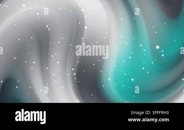 Abstract background animation featuring fluid, undulating waves in teal ...