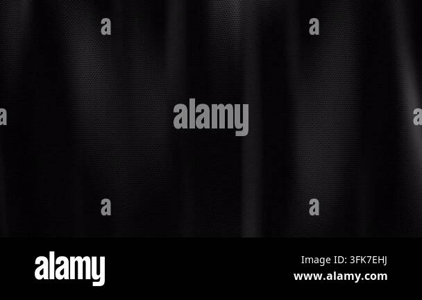 Abstract Black Mesh Fabric Draped in Wide Flowing Waves, Seamless 4K ...